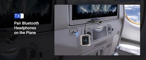 Syntech Airplane Bluetooth Transmitter Receiver For Airpods Or Headphones Led