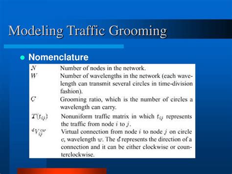Ppt Traffic Grooming In Wdm Networks Powerpoint Presentation Free