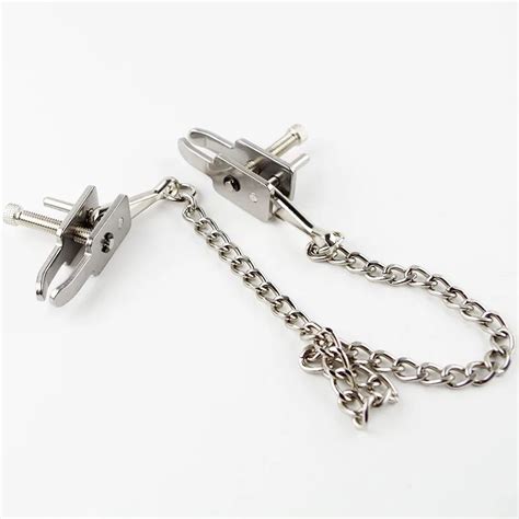 Steel Nipple Clamp Chain Clitoris Clip Toys Sex Toys For Women In Adult Games From Beauty