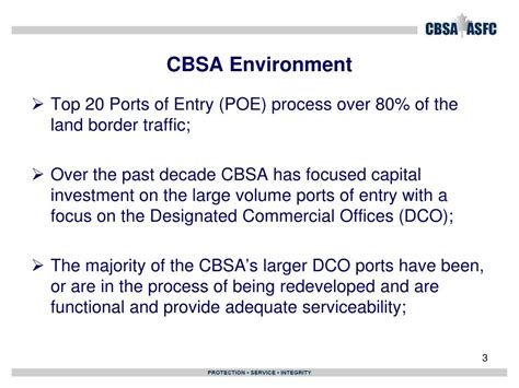 PPT CBSA BORDER INFRASTUCTURE Border Infrastructure Coordination Session PowerPoint