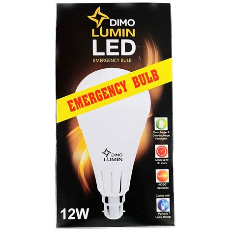 Dimo Lumin Emergency Bulb 12w Day Light Pin Type Junglelk