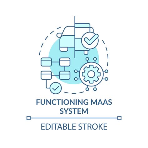 Functioning Maas System Turquoise Concept Icon Maas Introduction