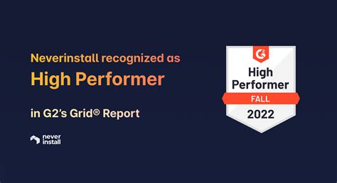 Neverinstall Recognized As High Performer In G2s Grid® Report For Fall 2022