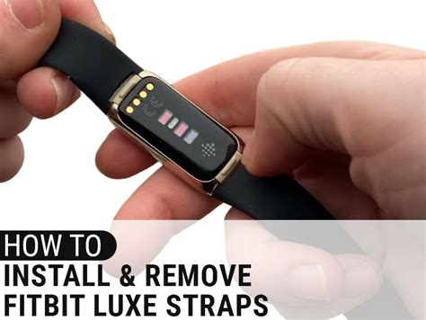 How To Install Remove Fitbit Luxe Straps StrapsCo