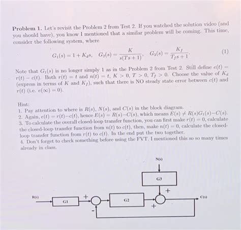 Solved Problem 1 Lets Revisit The Problem 2 From Test 2