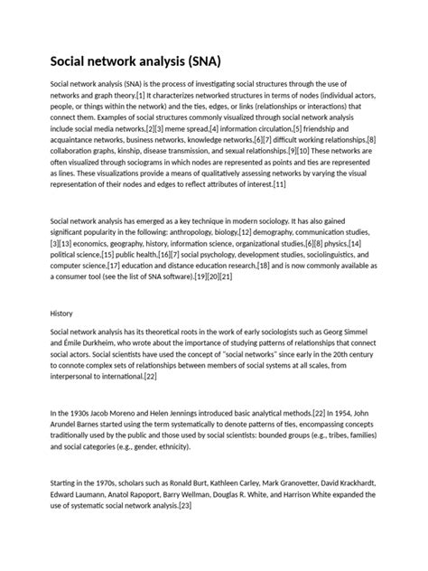 social network analysis sna pdf social network