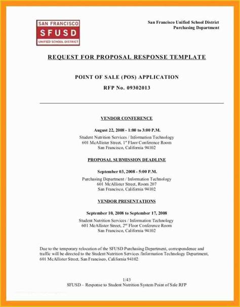 Response To Rfp Template Free Of Rfp Response Cover Letter Heritagechristiancollege