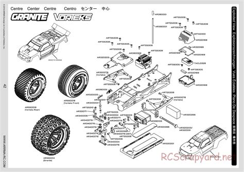 ARRMA - Granite Mega (2016) - Exploded Views and Parts Lists - AR102657 ...