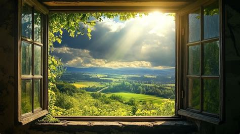 Windows Background Premium Ai Generated Image