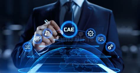 Cae Computer Aided Engineering Software System Concept Businessman