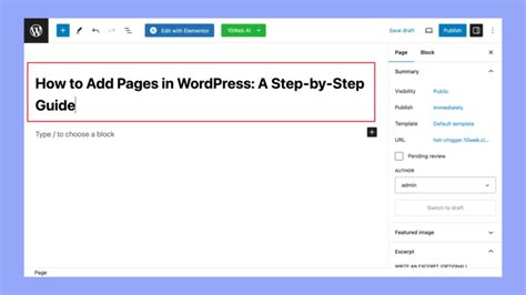 How To Add Pages In WordPress A Step By Step Guide 10Web