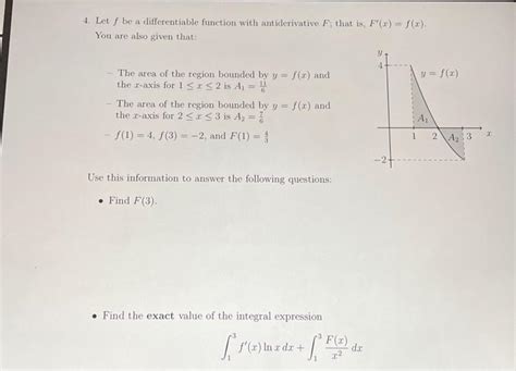 solved 4 let f be a differentiable function with