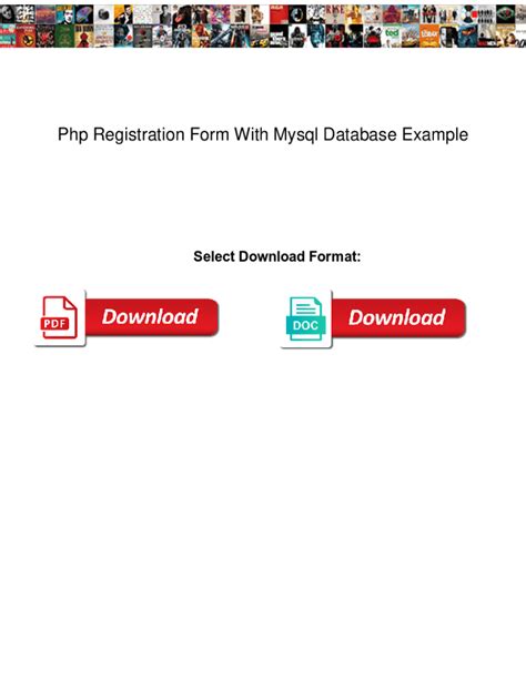 fillable online how to create a registration form in php and mysqllotus rb fax email print