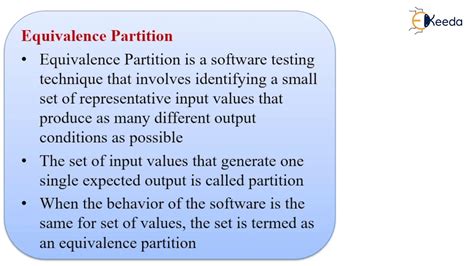 Equivalence Partition Testing Testing Techniques Software Testing
