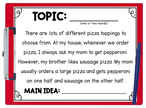 The 1 Way To Teach Main Topic Vs Main Idea In A Paragraph Worksheets Library