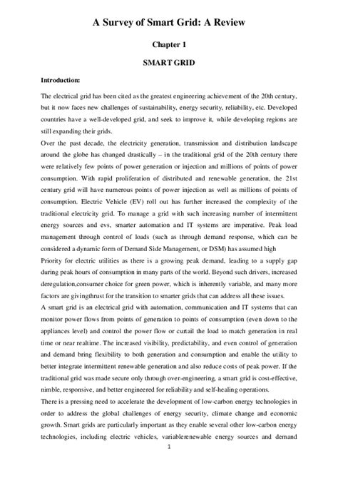 Pdf A Survey Of Smart Grid A Review