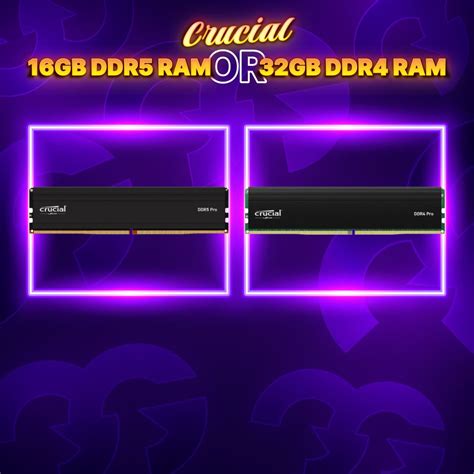 Auto Draw Choice Of Crucial Ram Ddr4 Or Ddr5 1 Gaming Giveaways