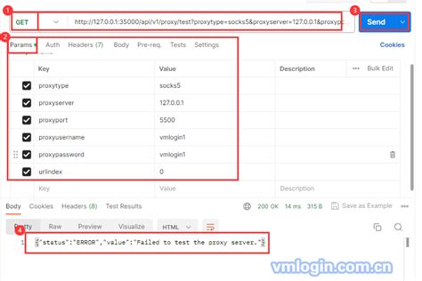 使用API接口测试代理 VMLogin帮助中心