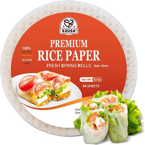 52usa Rice Paper 1 Pack Rice Paper Wrappers Fresh Spring