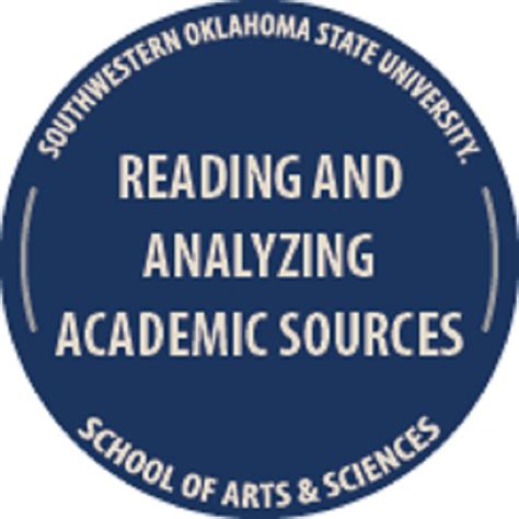 Reading And Analyzing Academic Sources Credly