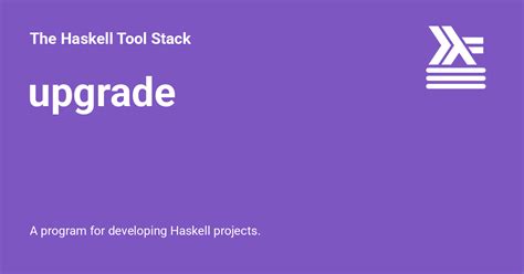 Upgrade The Haskell Tool Stack