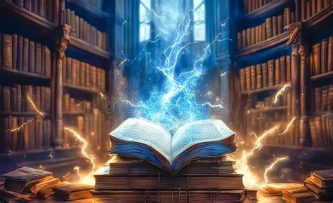 A Magic Book from the Wizard S Room, an Ancient Grimoire for Spells Stock Image - Image of ...