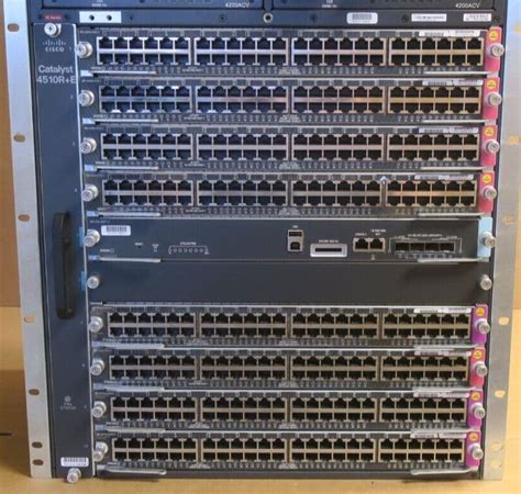 Cisco Catalyst Ws C4510r E 10x Switch Slot Chassis Ws X45 Sup7 E Modules