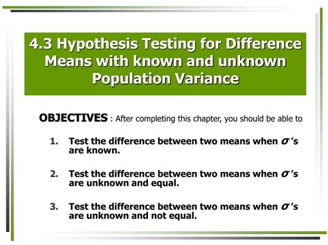 ppt hypothesis testing powerpoint presentation free download id