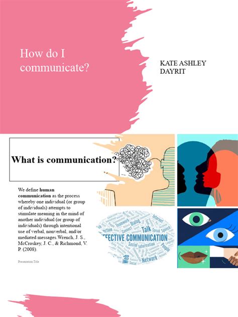 Kate Commu Pdf Communication Interpersonal Communication