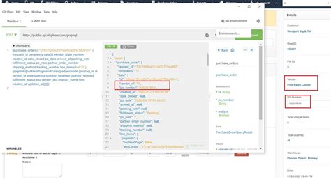Problem Getting Vendor On Purchase Order Graphql Api Shiphero Community
