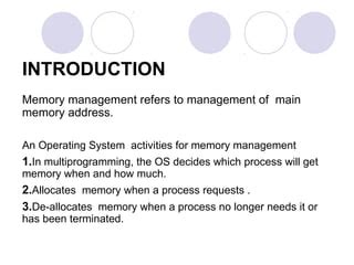 Memory Management OS PDF Operating Systems Computer Software And Applications