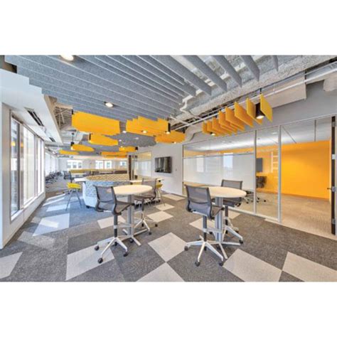 Polyester Acoustic Ceiling Acoustical Baffle Trap Panel Diffuser Ceiling China 100 Polyester