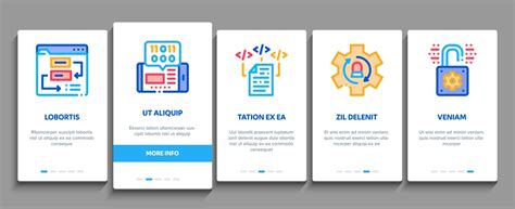 software testing and analysis onboarding elements vector image