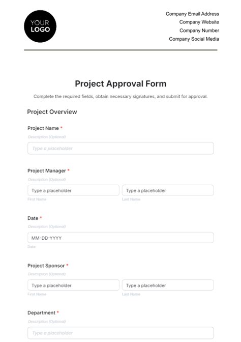 Free Project Requirements Document Template To Edit Online