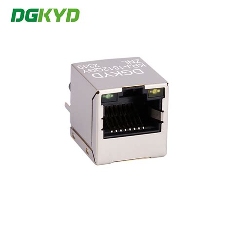 KRJ 1812QGYZNL Vertical RJ45 Communication Interface Gigabit Network Connector Ethernet Socket