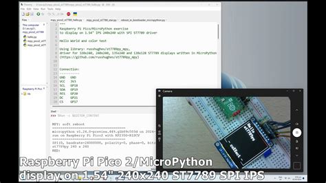Raspberry Pi Pico 2micropython Display On 154 240x240 St7789 Spi Ips