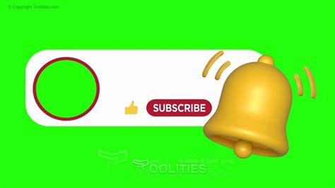 Animated Subscribe Button Green Screen Template YouTube Bell Intro No Copyright YouTube