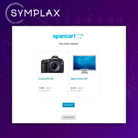 Viewed Products Mailing Opencart Module By Symplax Codester