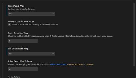 Vscode Debugger Can T Word Wrap On Vs Code Stack Overflow
