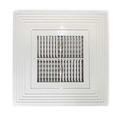 Square Ceiling Diffuser T Bar Double Deflection Plastic טויטופלסט