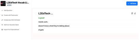 question and answers l2 ed tech