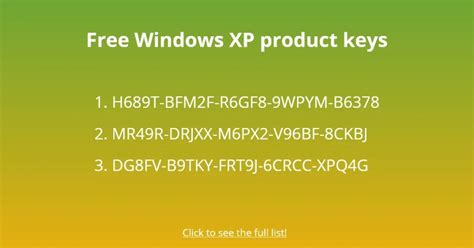 30 Free Windows Xp Product Keys Followchain