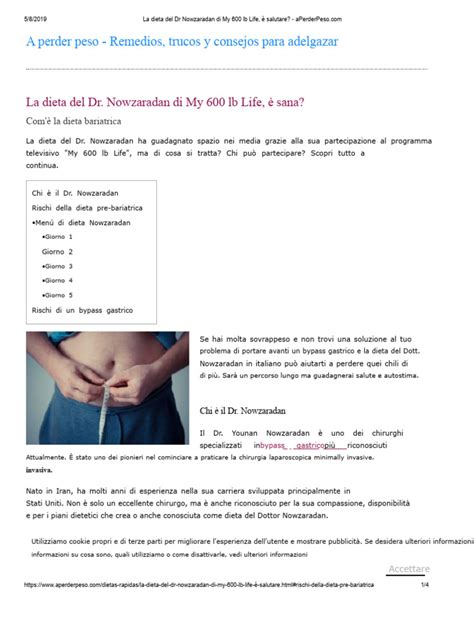 La Dieta Del Dr Nowzaradan Di My 600 Lb Life È Sana Pdf