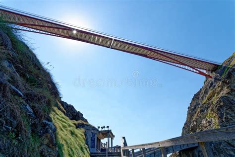 The Tintagel Bridge Tintagel Castle Cornwall Stock Image Image Of Bridge Arthur 254622165