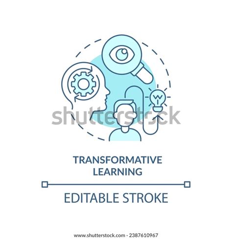 2d Editable Blue Transformative Learning Icon Stock Vector Royalty Free 2387610967 Shutterstock