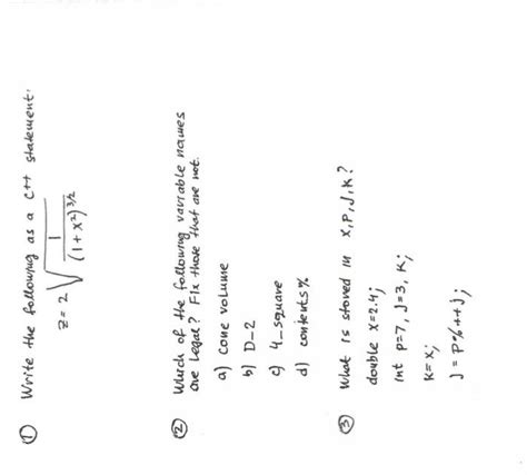 Solved 1 Write The Following As A Ctt Statement