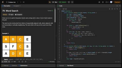 100daysofcode 100daysofcode Leetcode Wordsearch Backtracking Java Rishabh Singh