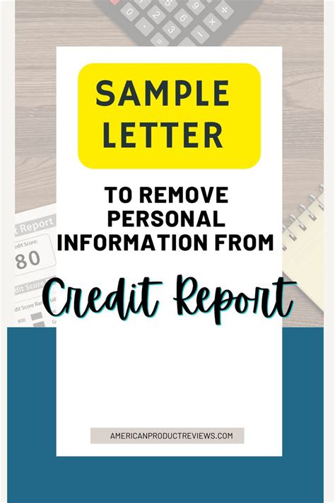 How To Remove Personal Information From Credit Report