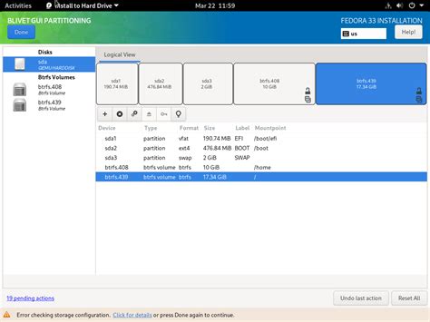 Installing Fedora 33 Workstation With Btrfs And Full Disk Encryption