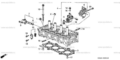 Vtc Oil Control Valve For Honda Accord Uc 7 Generation 102002 02